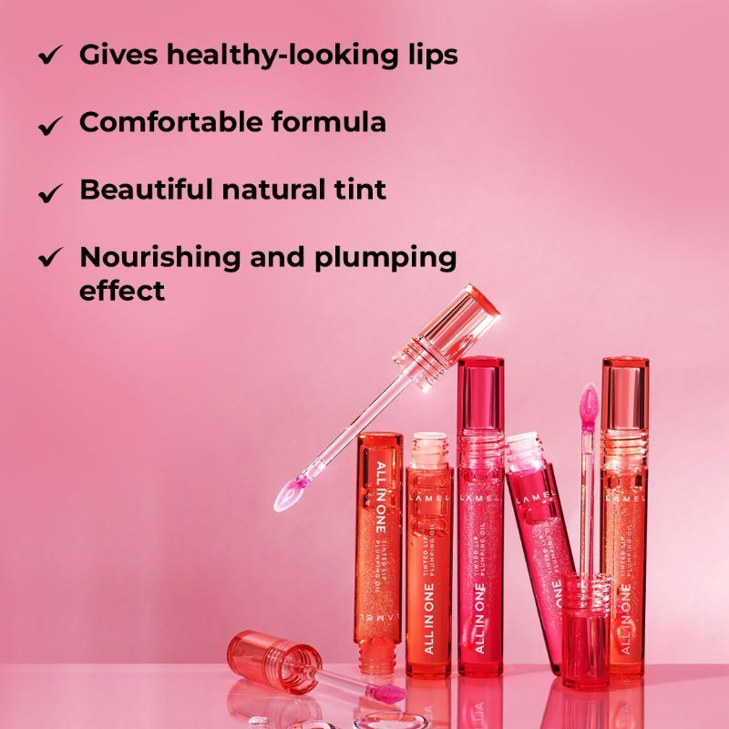 Buy LAMEL All In One Lip Tinted Plumping Oil Online