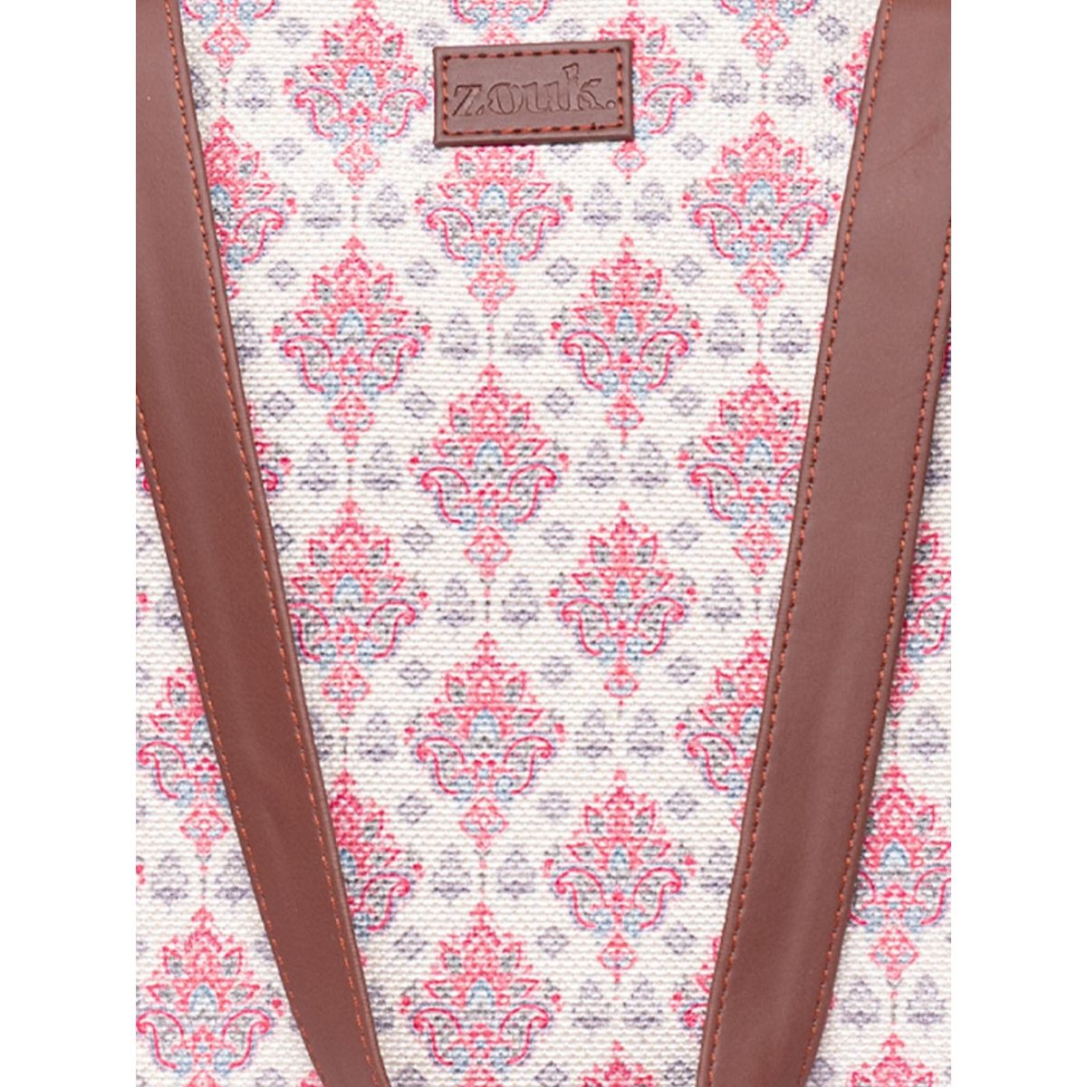 Buy Zouk Kashmiri Tulips Side Tote Bag Online