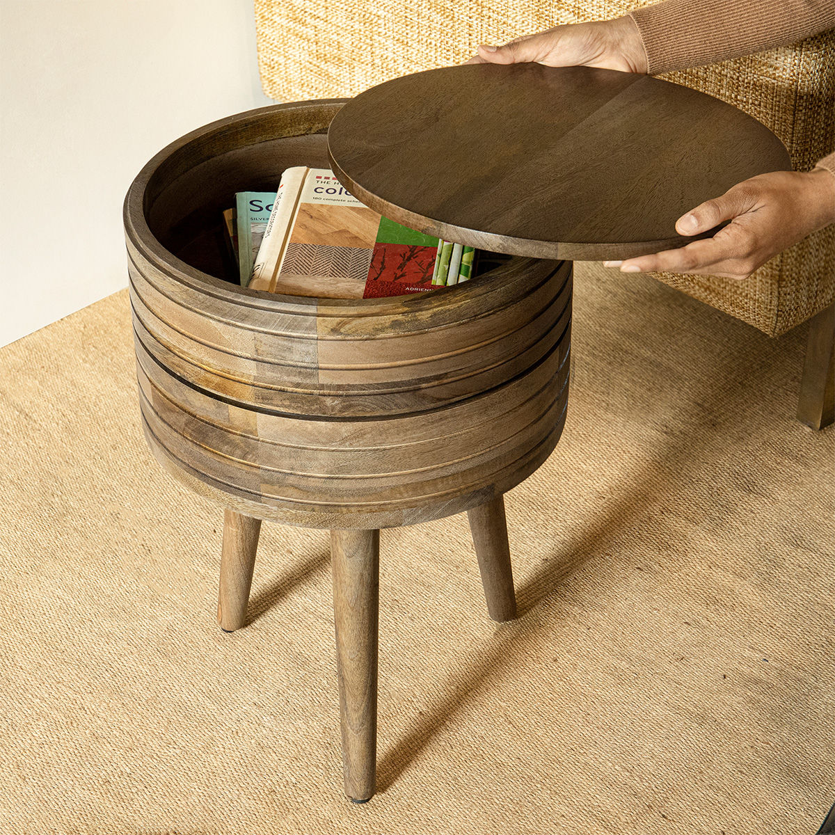 Buy Ellementry Two Decker Storage Side Table Online