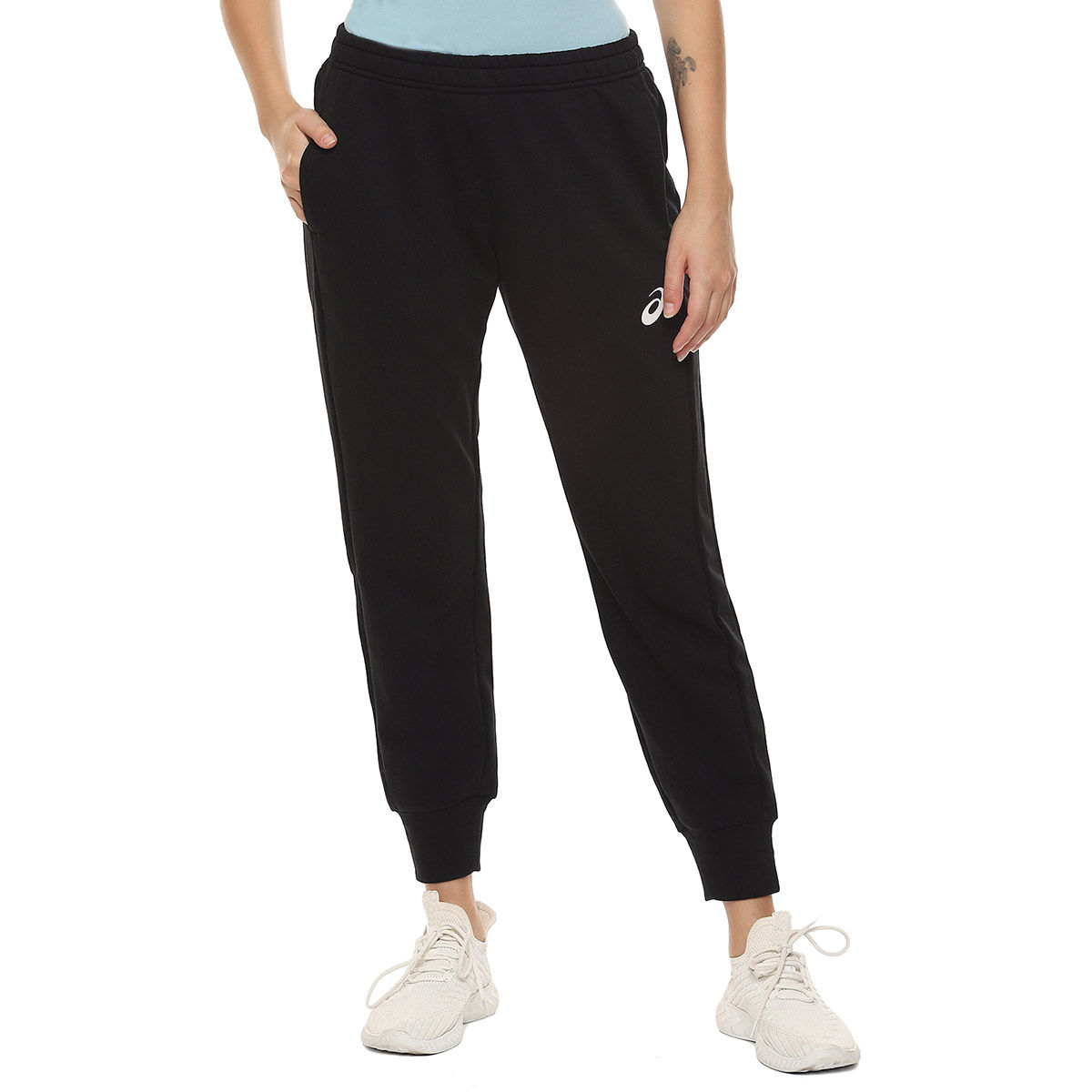 Buy ASICS Basic Logo Black Womens Joggers Online