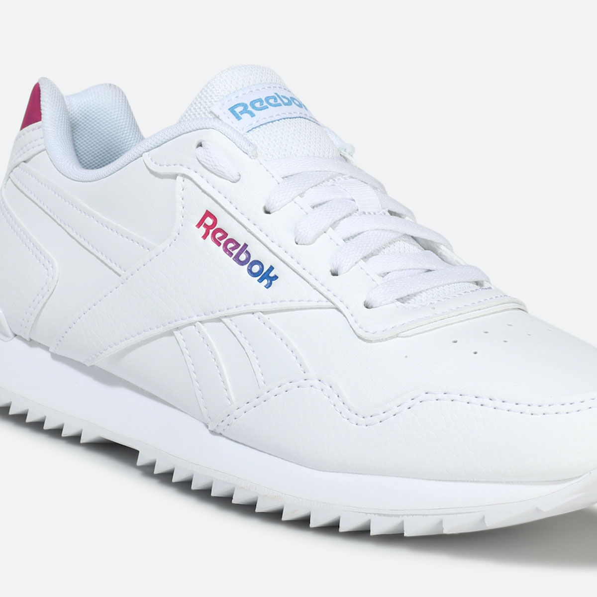 Buy Reebok Womens Royal Glide Ripple Clip Running Shoes White Online