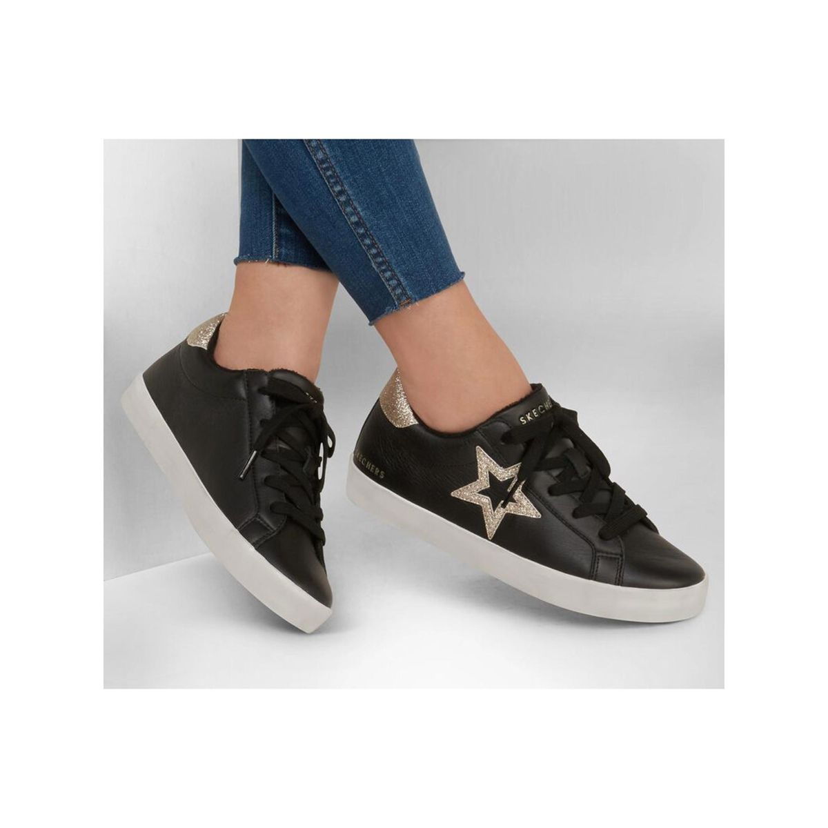 Buy SKECHERS Diamond Starz - Starry Steps Black Skechers Street Casual ...