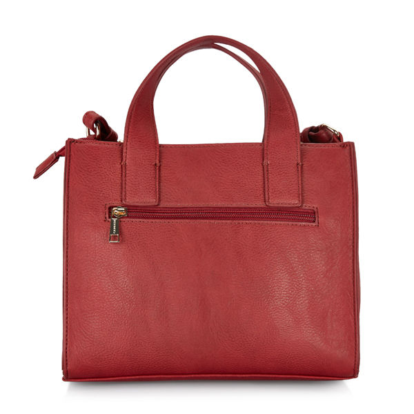Buy Caprese Monna Small Deep Red Satchel Bag Online