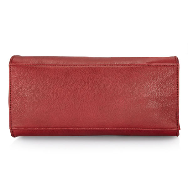 Buy Caprese Monna Small Deep Red Satchel Bag Online