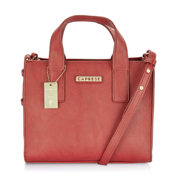 Buy Caprese Monna Small Deep Red Satchel Bag Online
