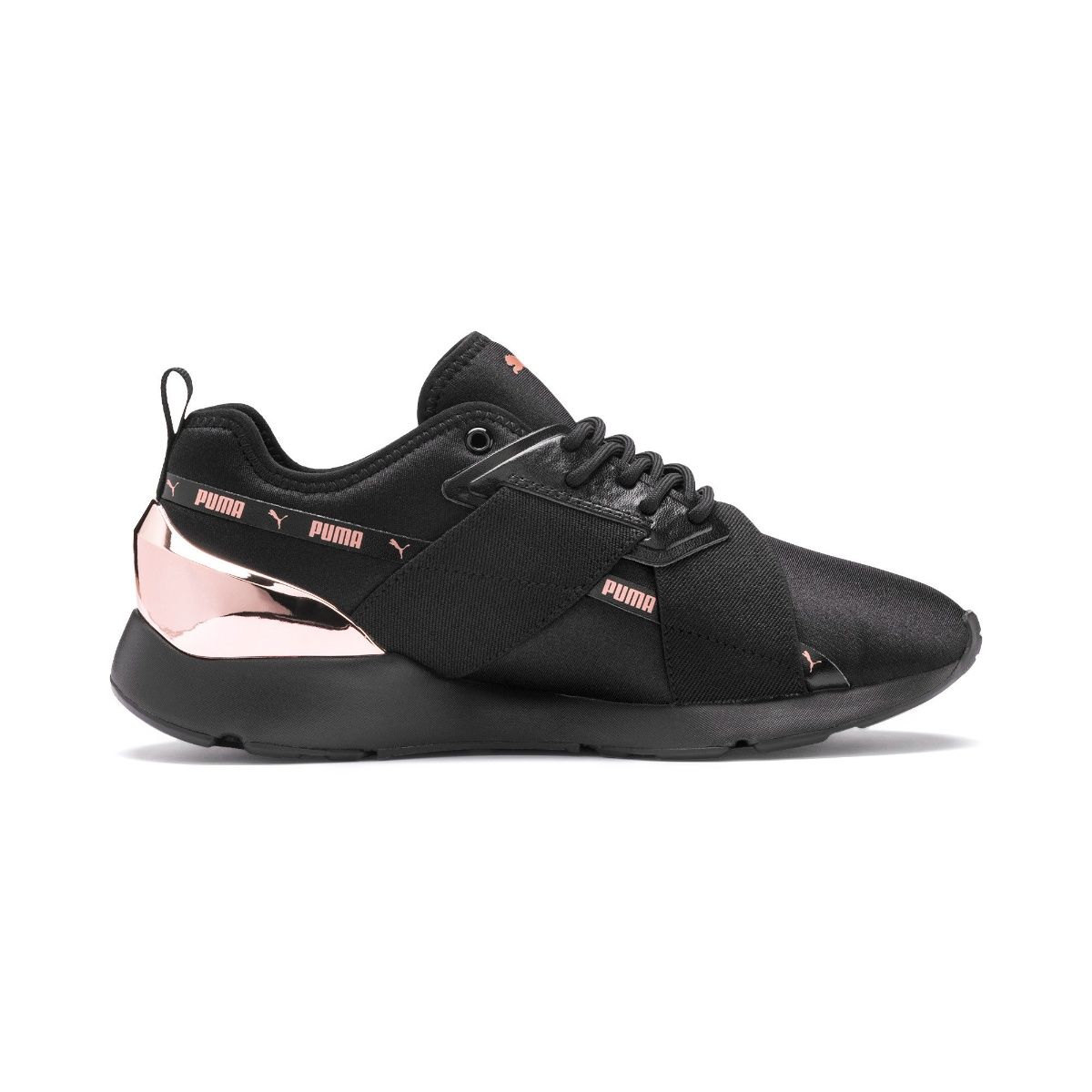 Buy Puma Muse X-2 Metallic Women's Shoes - Black (8) Online