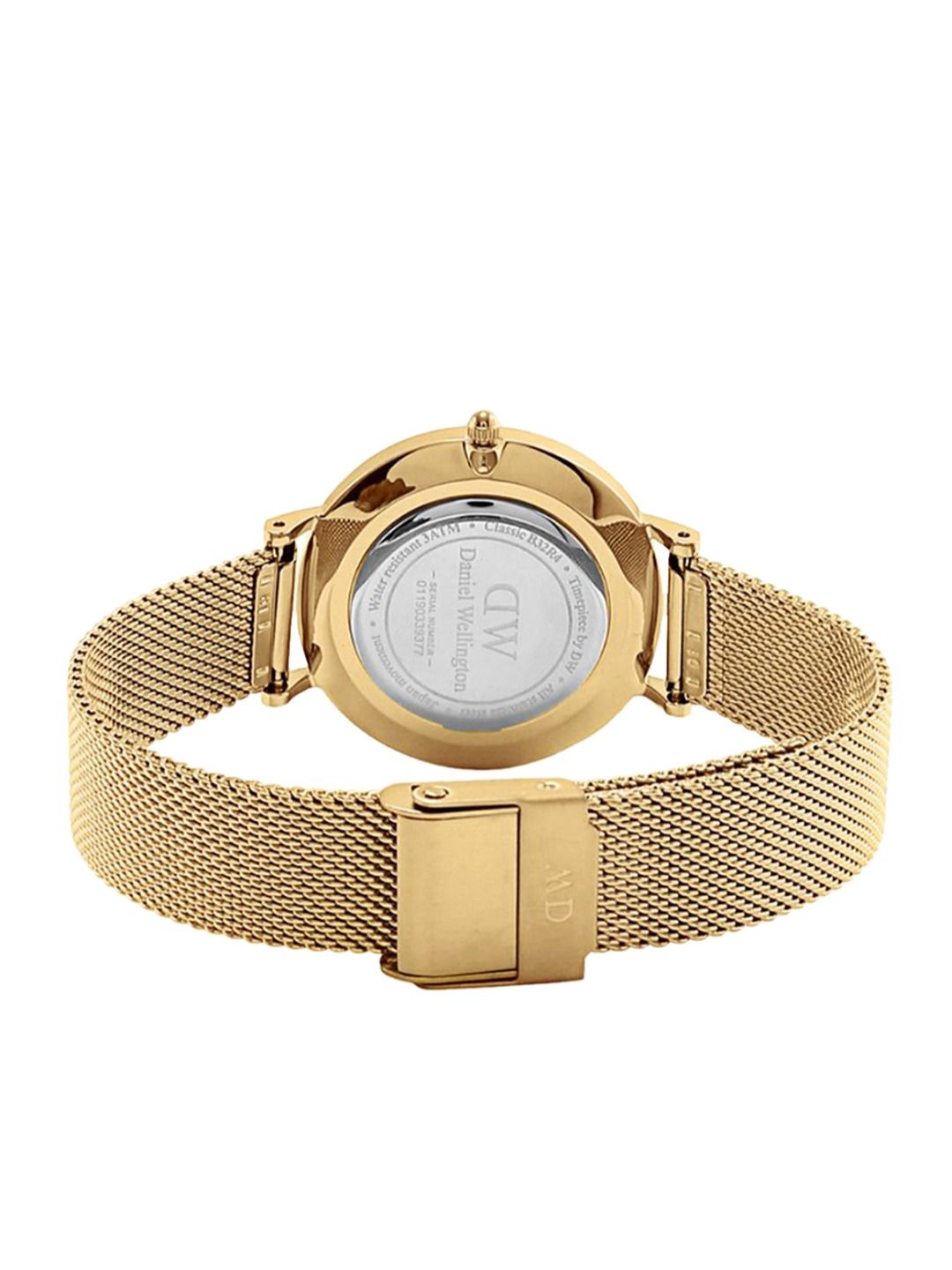 Buy Daniel Wellington Petite Emerald 32mm Gold Mesh Strap Green Dial ...