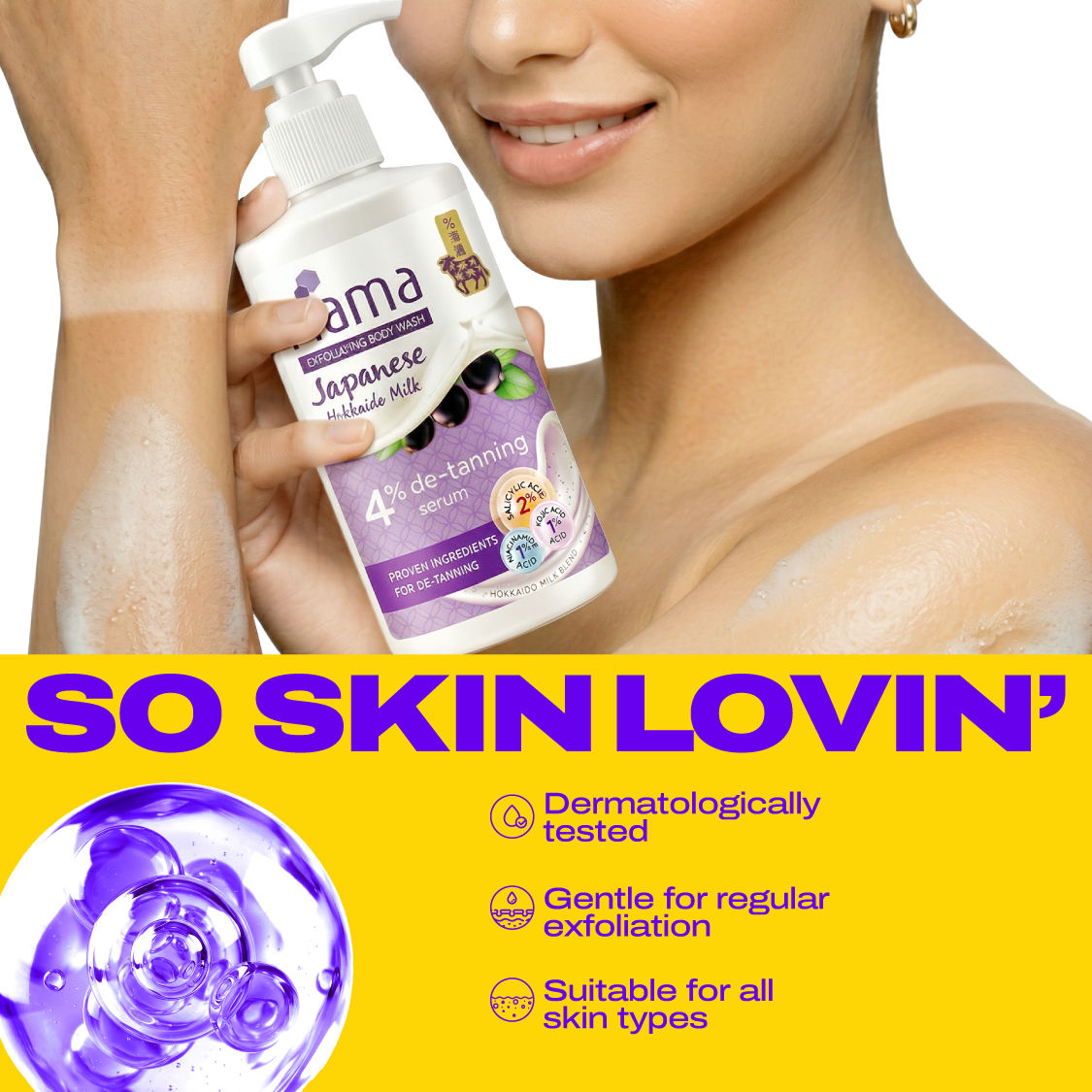 Buy Fiama 4% Detan Serum Exfoliating Body Wash Online