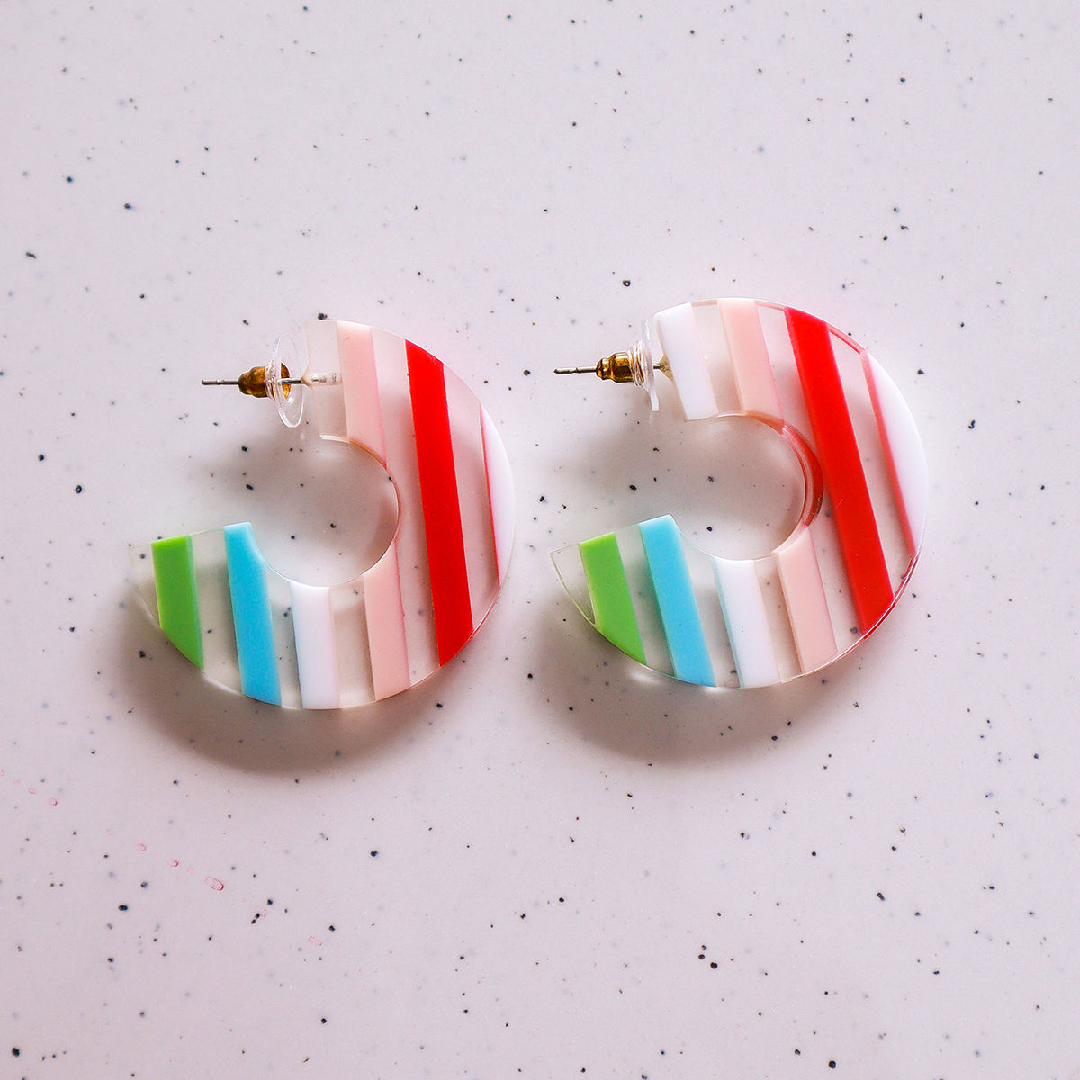 Buy Pipa Bella by Nykaa Fashion Statement Pink Acrylic Earrings Online