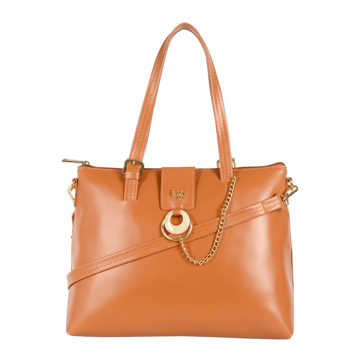 Buy Baggit Noto Brown Medium Tote Handbag Online