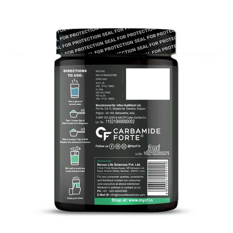 Buy Carbamide Forte EAA - Essential Amino Acids Powder - Lemon Zest ...