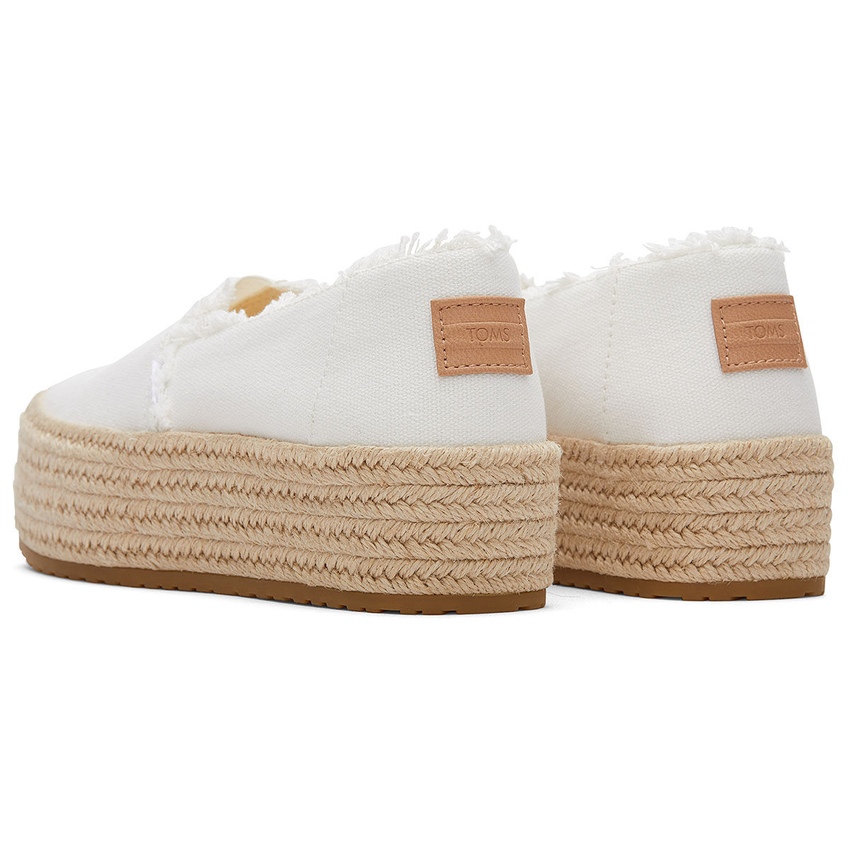 Buy TOMS Valencia Rope Wrap Platform White Espadrilles Online