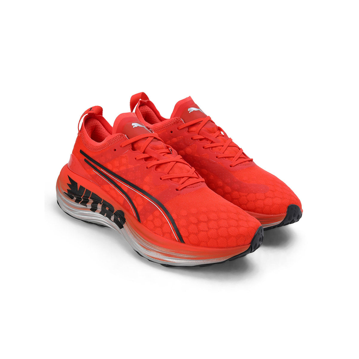 Buy Puma ForeverRun Nitro Silver Womens Red Running Shoes Online