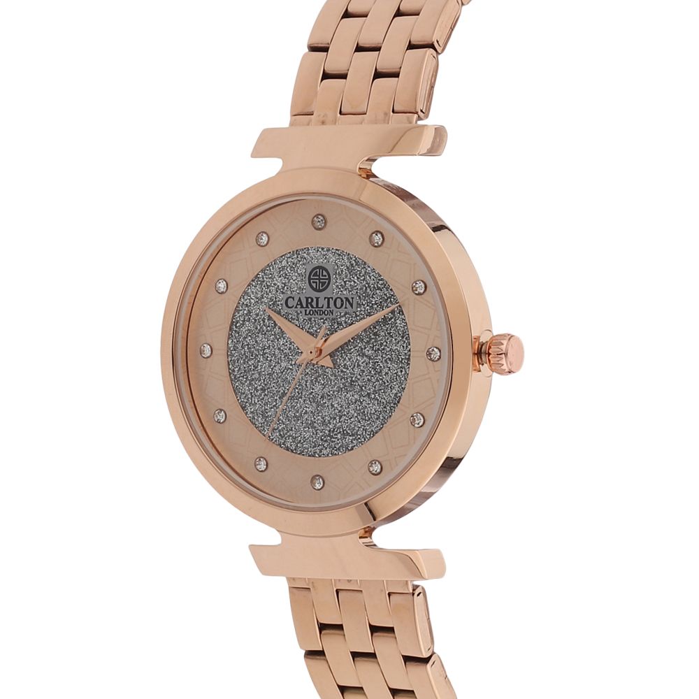 Buy Carlton London Watches Silver Analogue Watch -cl056rgslr Online