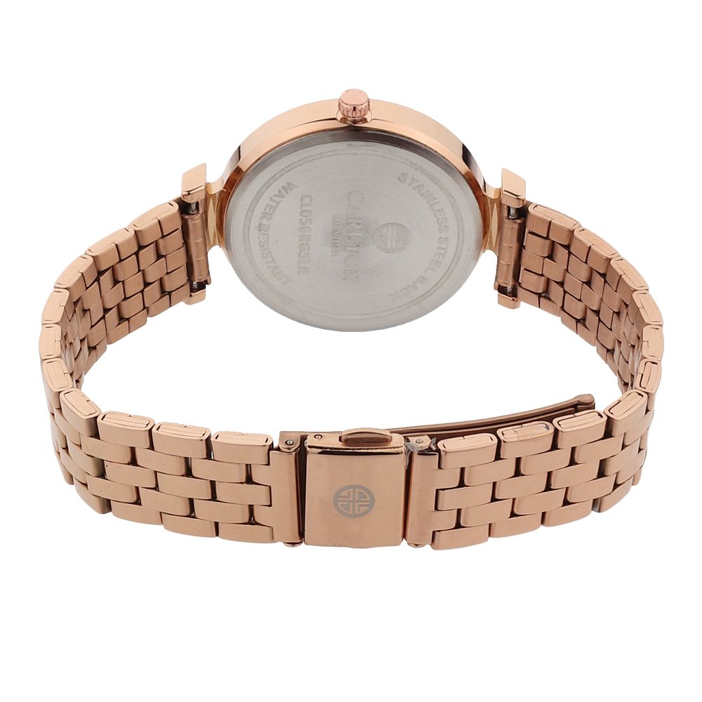 Buy Carlton London Watches Silver Analogue Watch -cl056rgslr Online