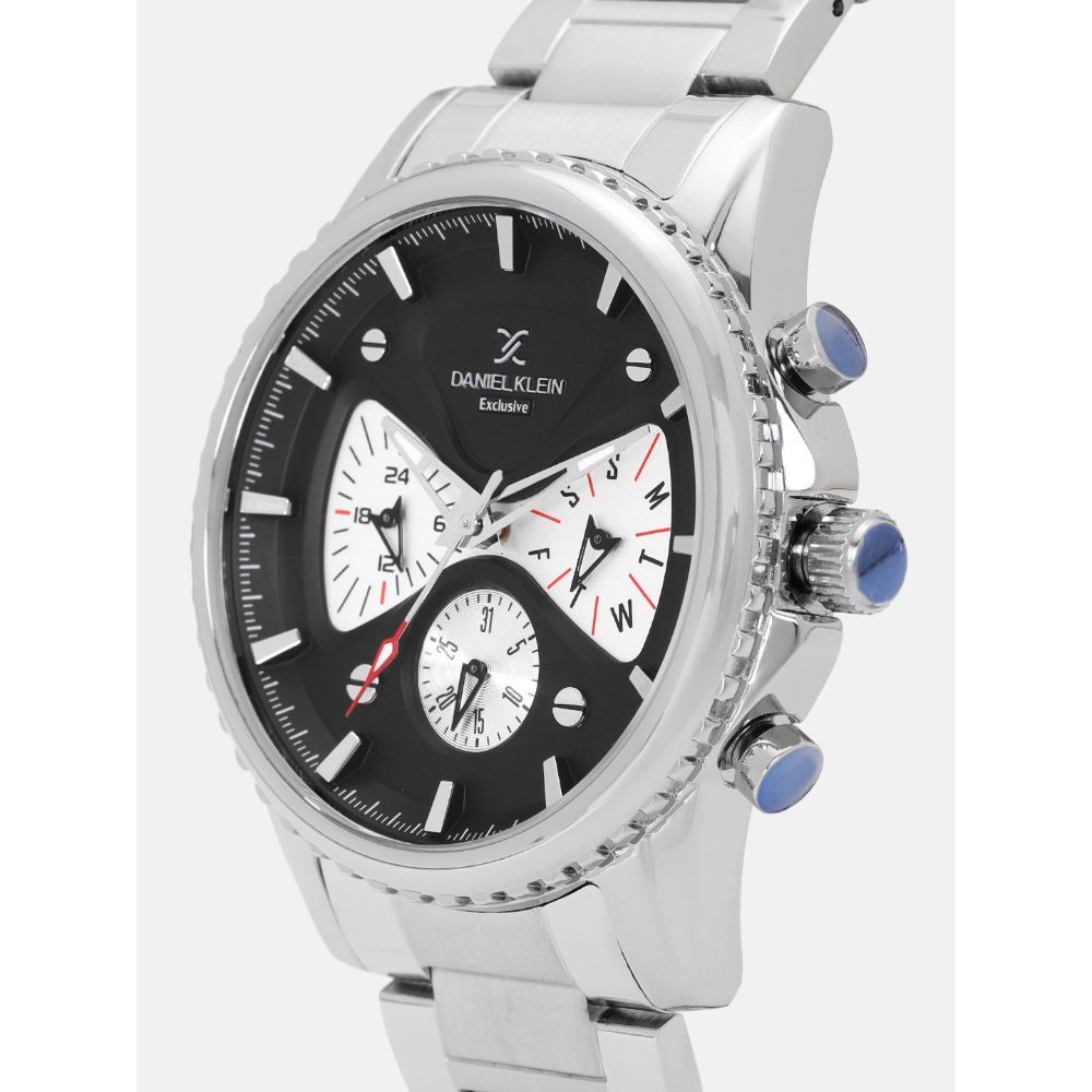 Buy Daniel Klein Exclusive Men Silver Watch Online