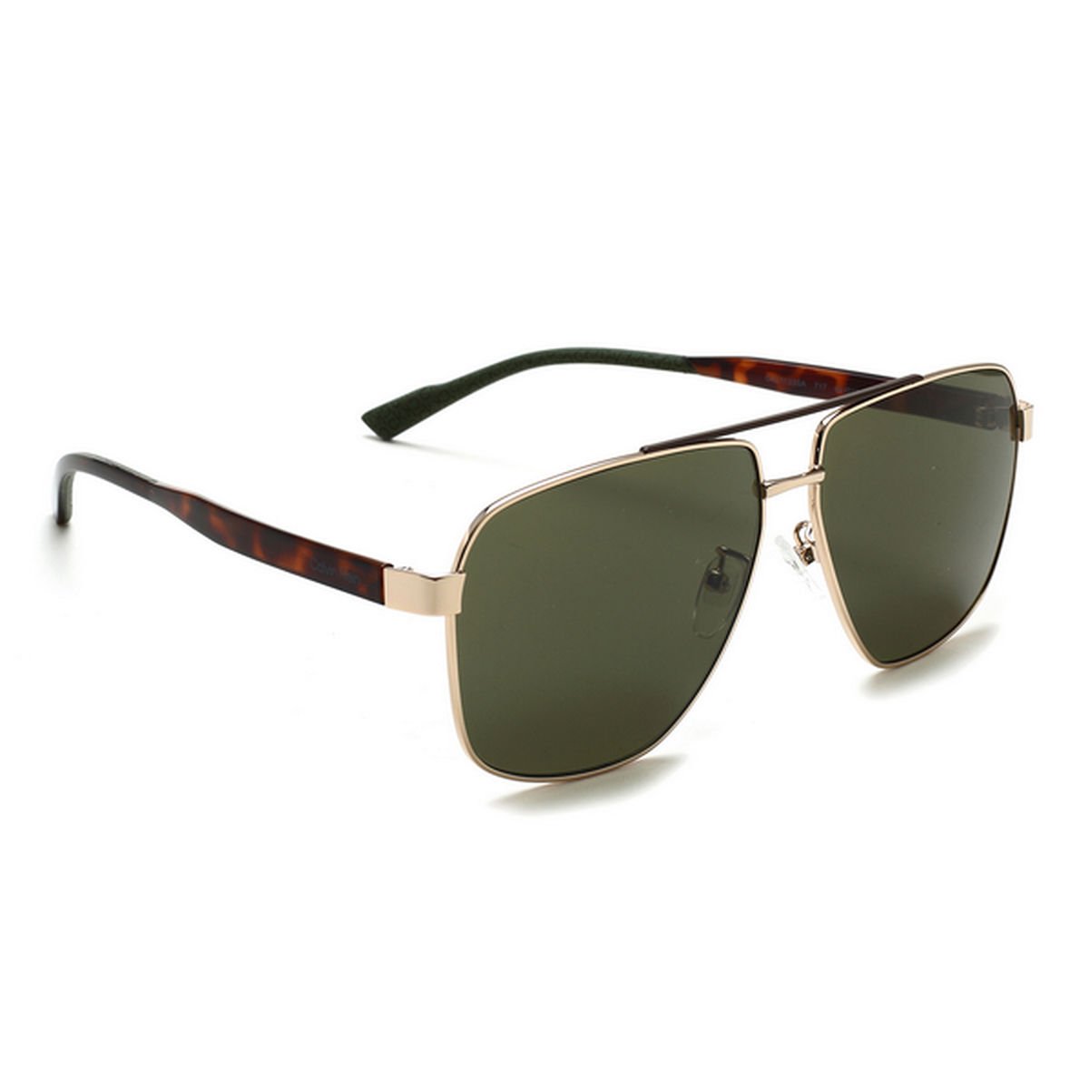 Buy Calvin Klein Green Lens Navigator Sunglass Gold Frame With Uv Protected Ck 21133a 717 62 S