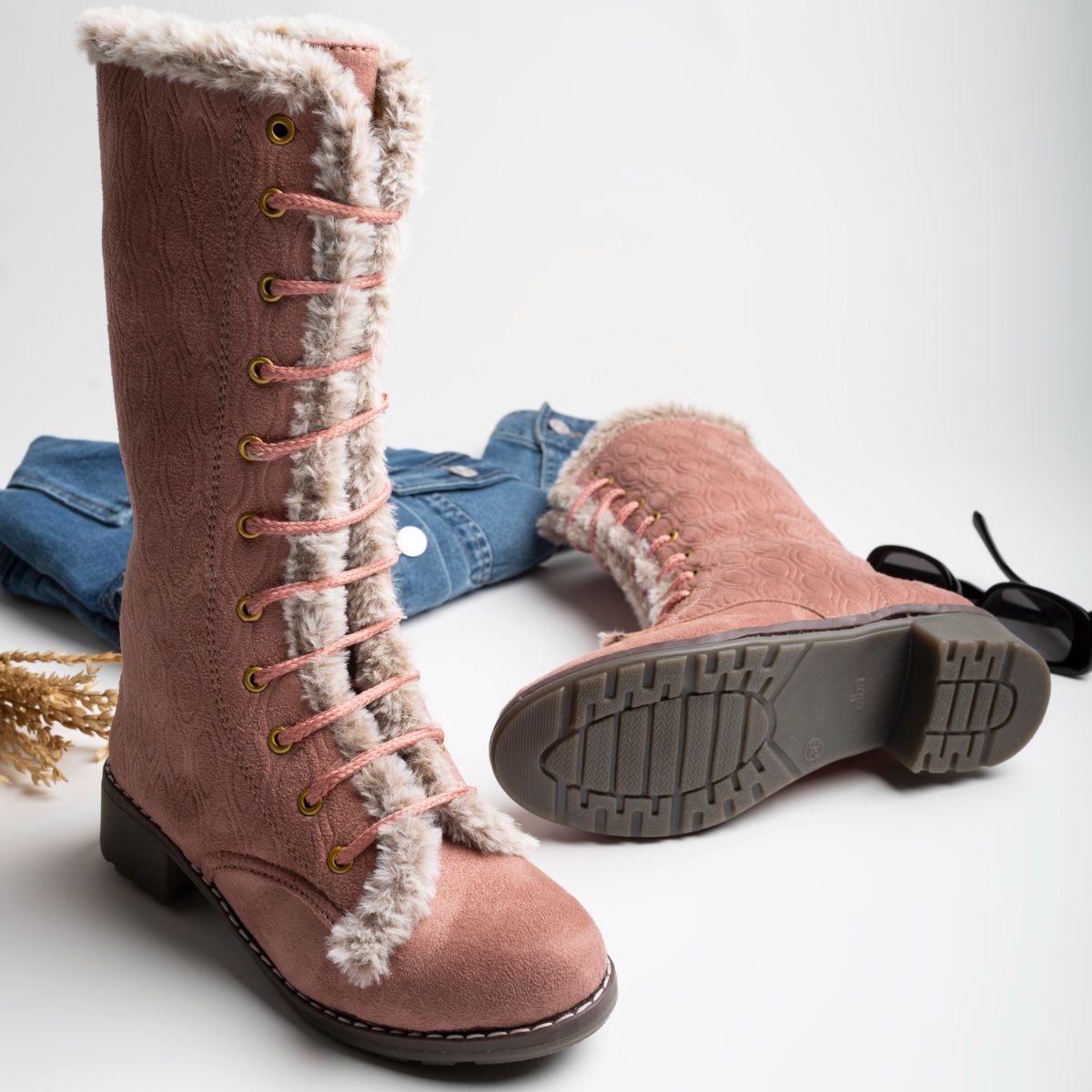 Buy Shoetopia Women Solid Peach Boots Online