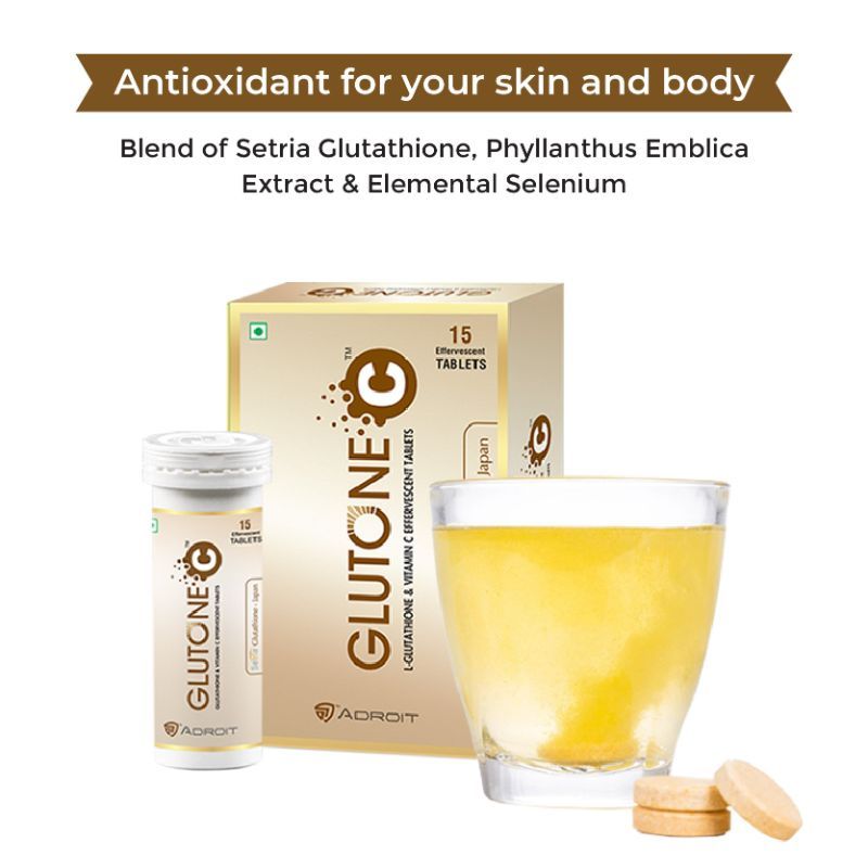 Glutone C Setria Glutathione & Natural Vitamin C 1000mg Tablets For ...