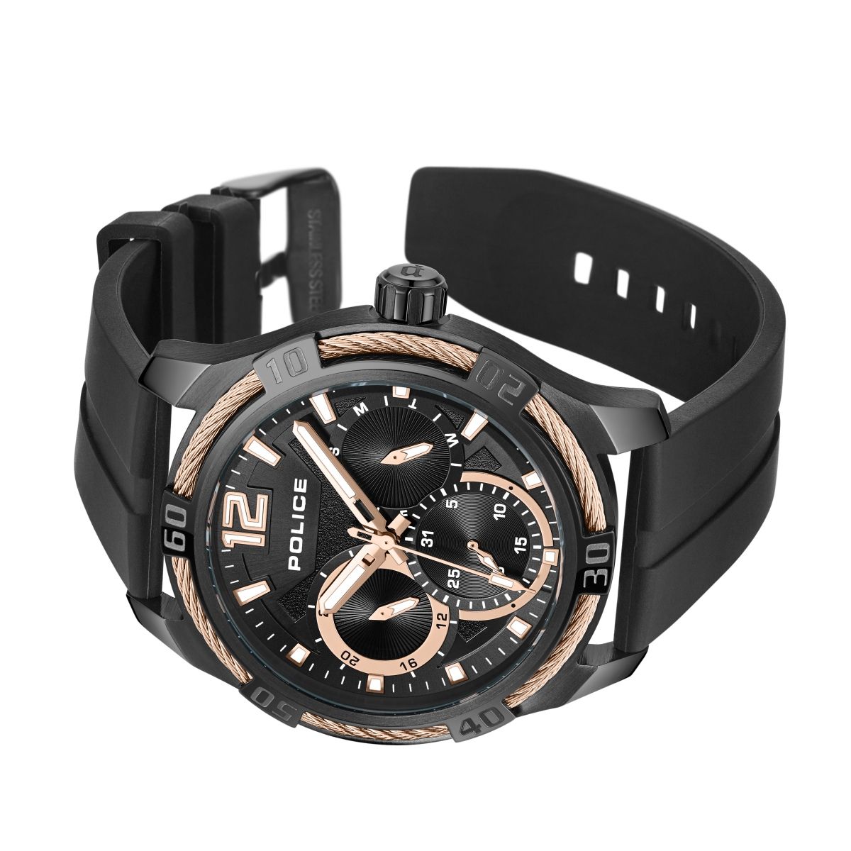 Buy Police PLPEWJQ0005304 Black Dial Analog Watch For Men Online