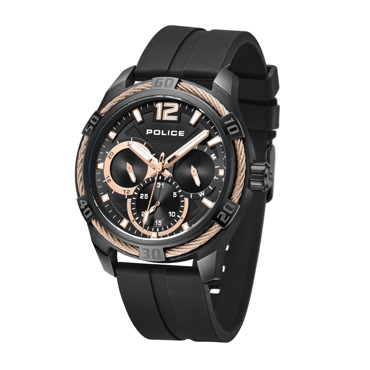 Buy Police PLPEWJQ0005304 Black Dial Analog Watch For Men Online