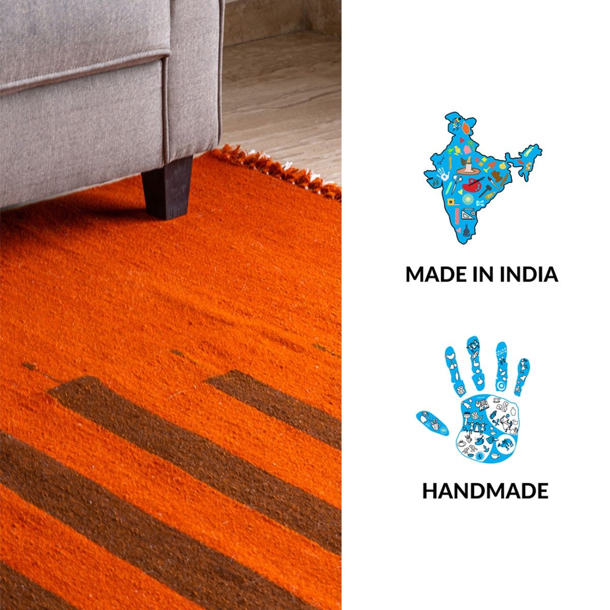 Buy ExclusiveLane Rustic Heritage' Handwoven Rajasthani Inlay Panja ...