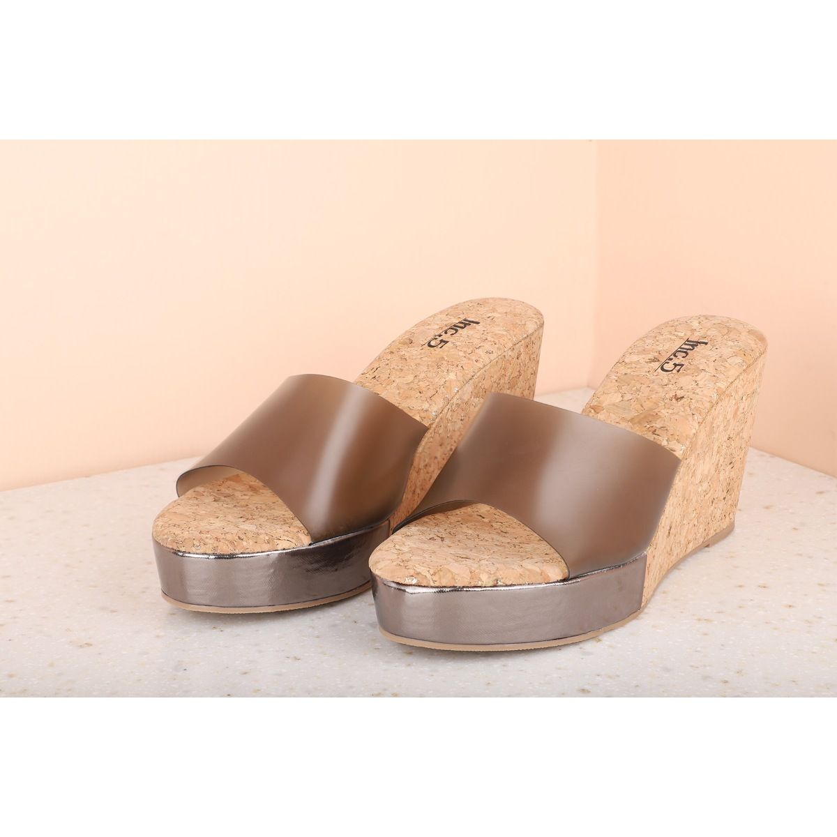 Inc.5 Plain Metallic Wedges: Buy Inc.5 Plain Metallic Wedges Online at ...