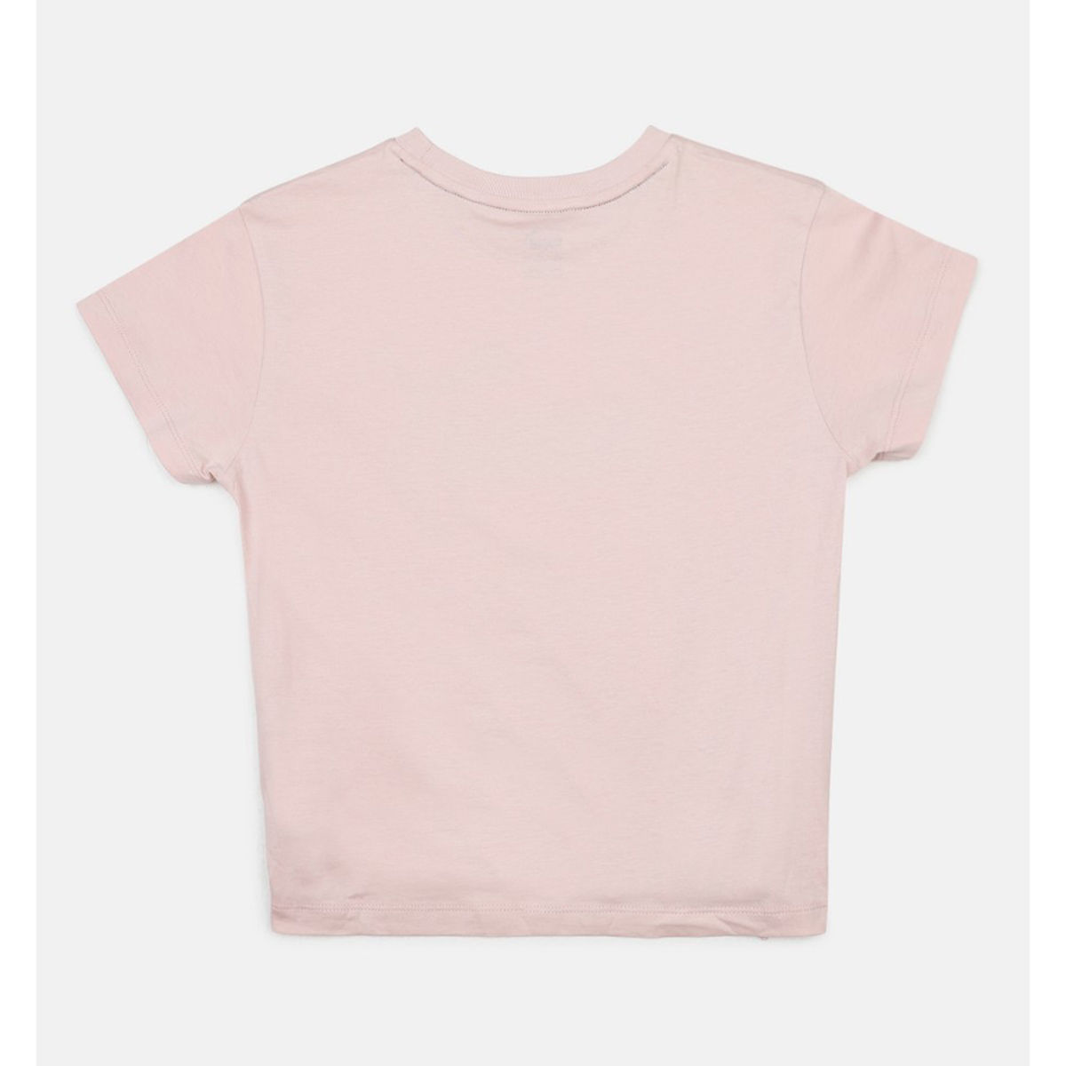Buy Puma Ess Plus Logo Knotted Girls Pink T-shirt Online
