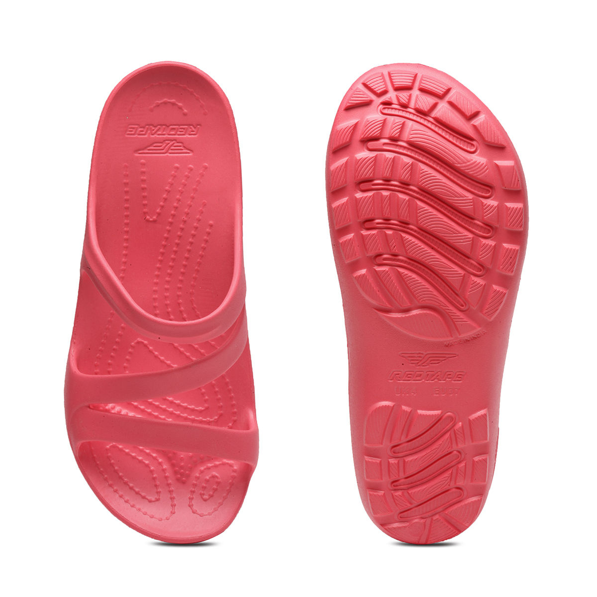 Buy Red Tape Neon Coral Sliders Online