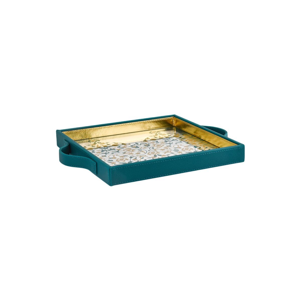 Pure Home + Living Green Garden Square Glass Tray: Buy Pure Home ...