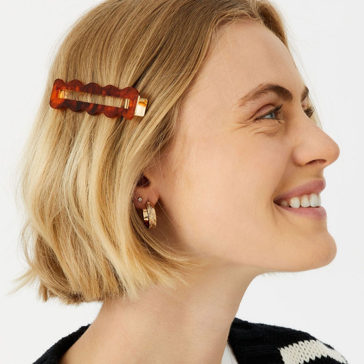 Buy Accessorize London Women's Tort Wavey Tortoise Shell Barette Hair ...