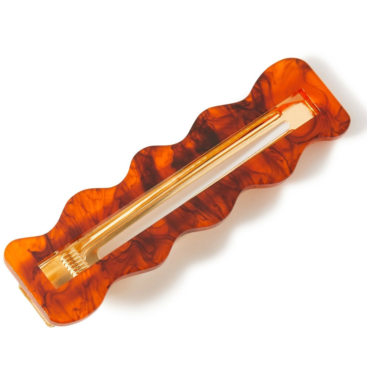 Buy Accessorize London Women's Tort Wavey Tortoise Shell Barette Hair ...