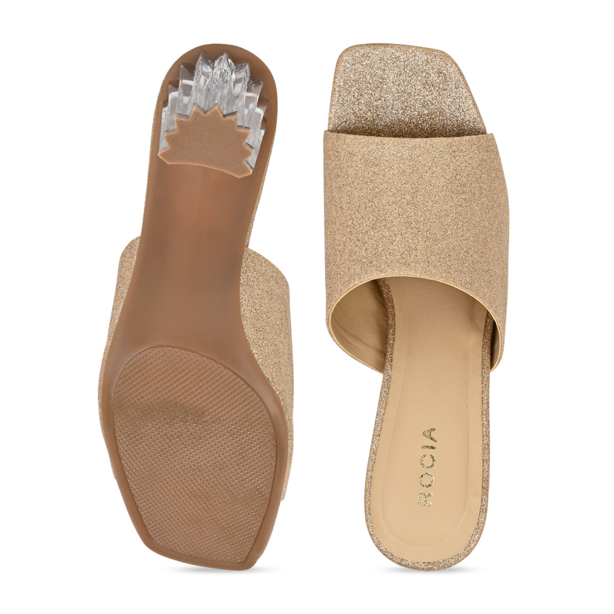 Buy ROCIA By Regal Sultan Beige Women High Acrylic Heels Online