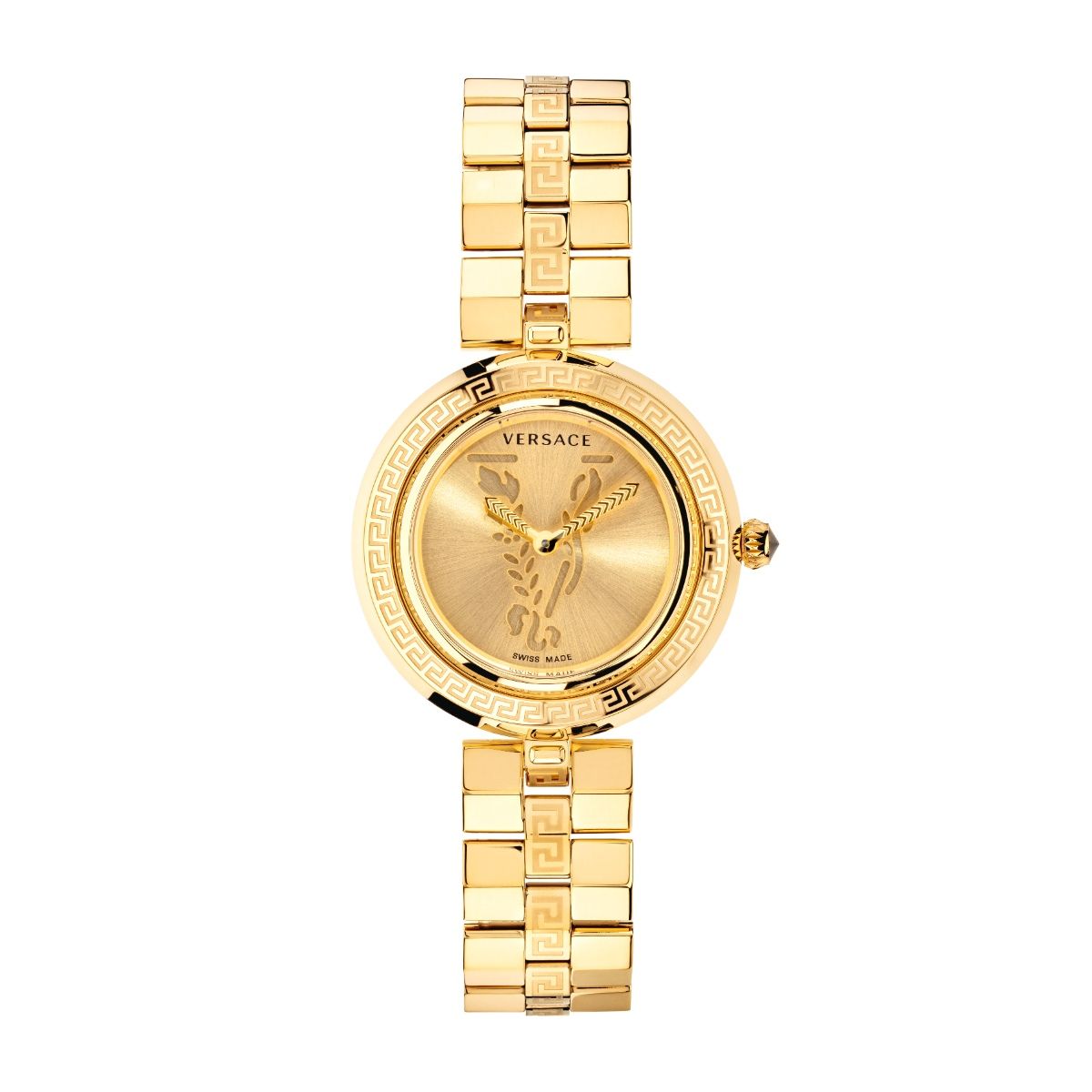 Buy Versace Analog Champagne Dial Women Watch - VEZ400421 Online