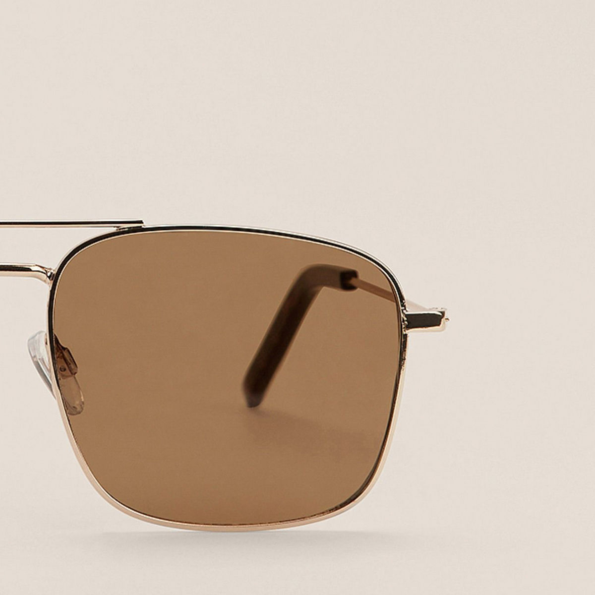 Buy Na Kd Basic Metal Frame Sunglasses Gold Online