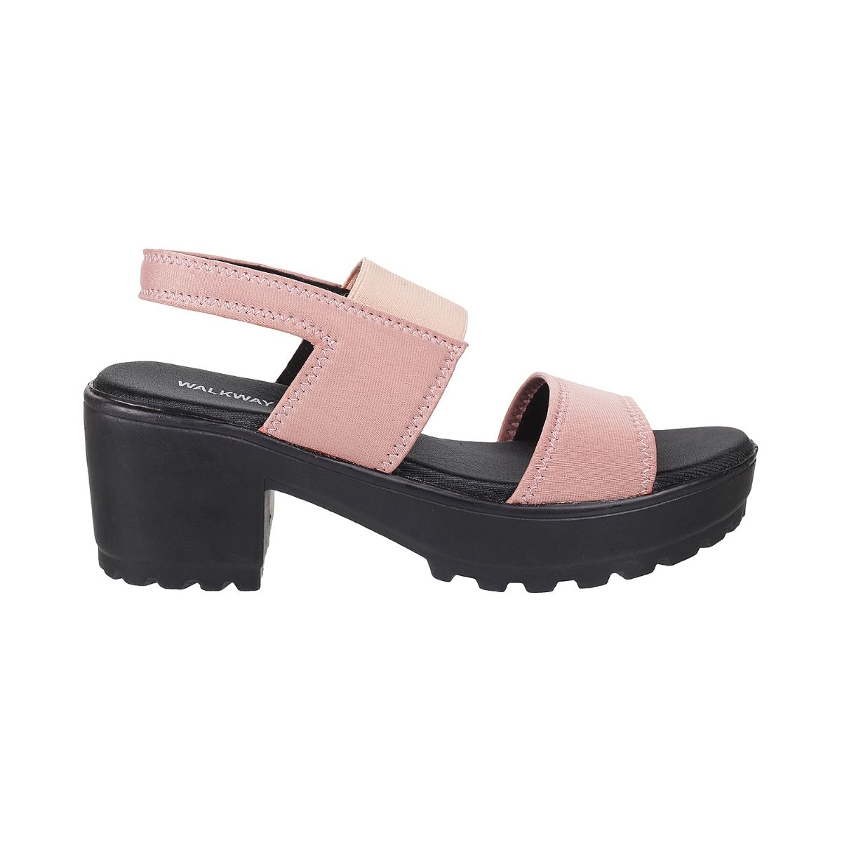 Buy Walkway Pink Solid/plain Sandals Online