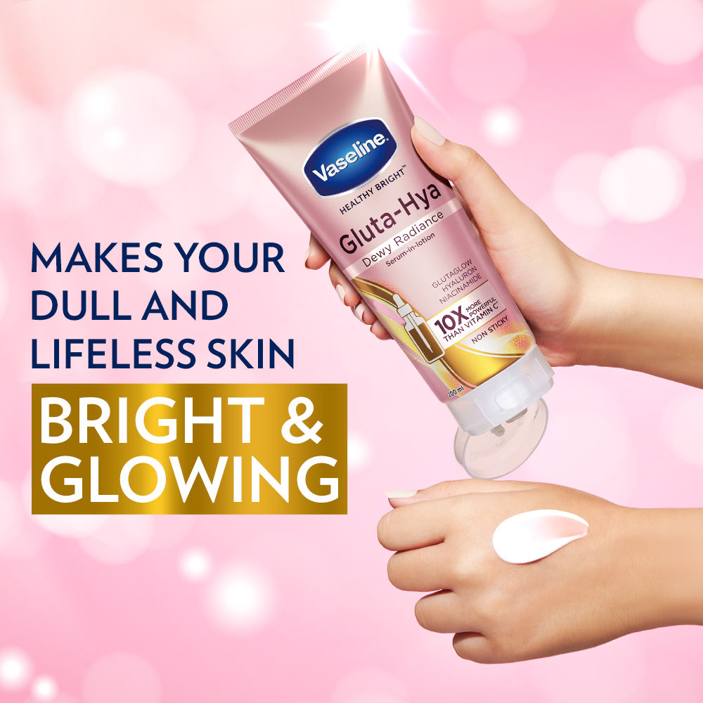 Buy Vaseline Gluta-Hya Dewy Radiance Lotion Bright, Glowing Skin ...