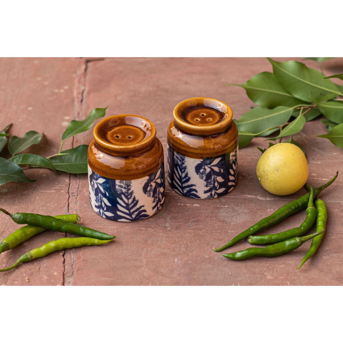 Buy Kohana Homes Indigo Salt & Pepper Shakers Online