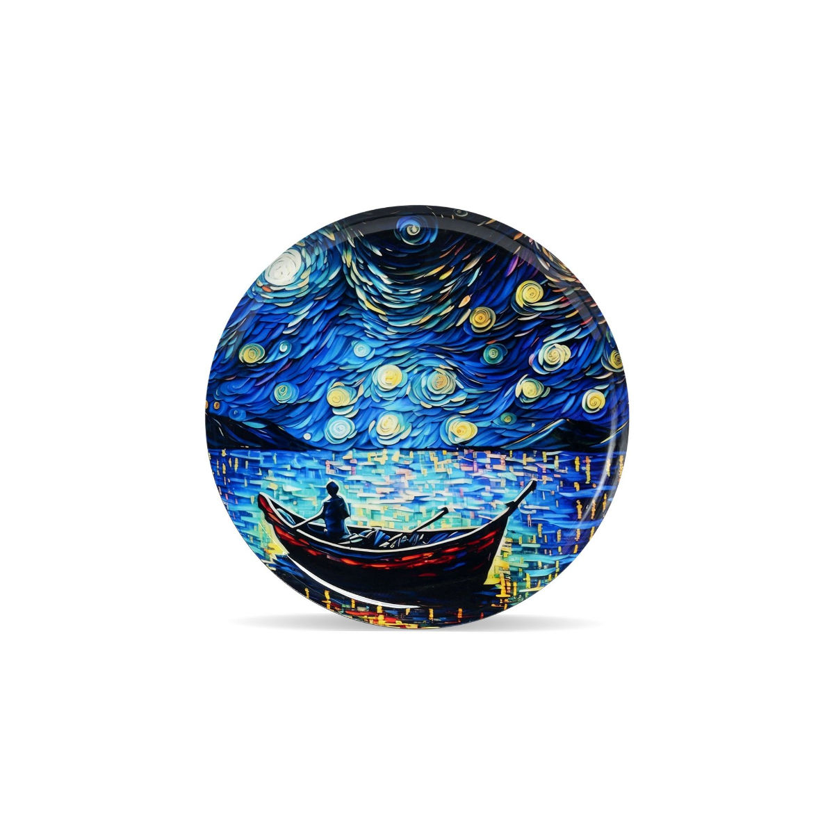 Buy Brick Brown Van Gogh Vista Wall Plates (Set of 5) Online
