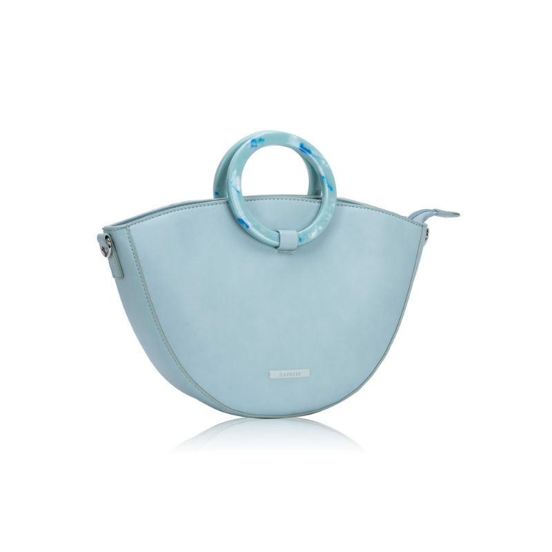 Buy Caprese Edwina Small Aqua Satchel Online