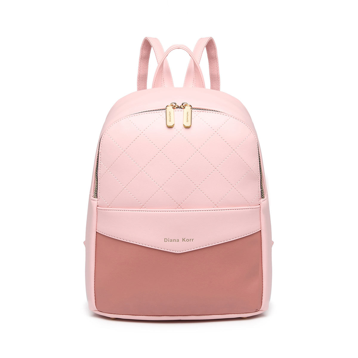 Buy Diana Korr Two Tone Checked Dk Backpack - Black Online