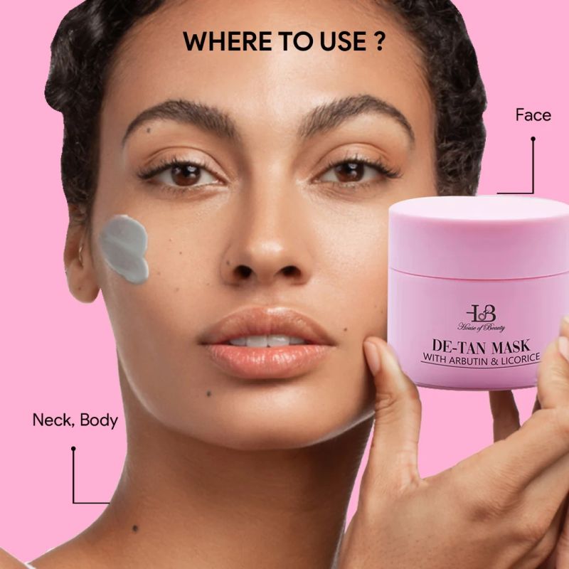 House Of Beauty De-Tan Mask With Arbutin & Licorice: Buy House Of ...