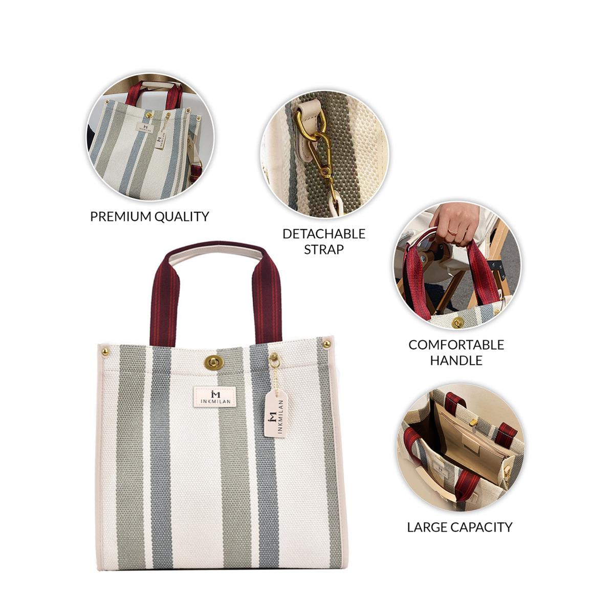 Buy Inkmilan White Charm Tote Bag Online