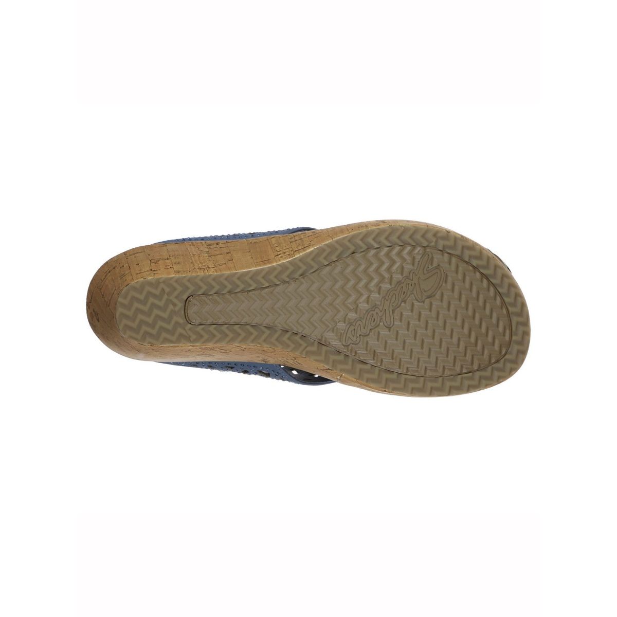 Buy SKECHERS BEVERLEE SUMMER VISIT Blue Slipper Online