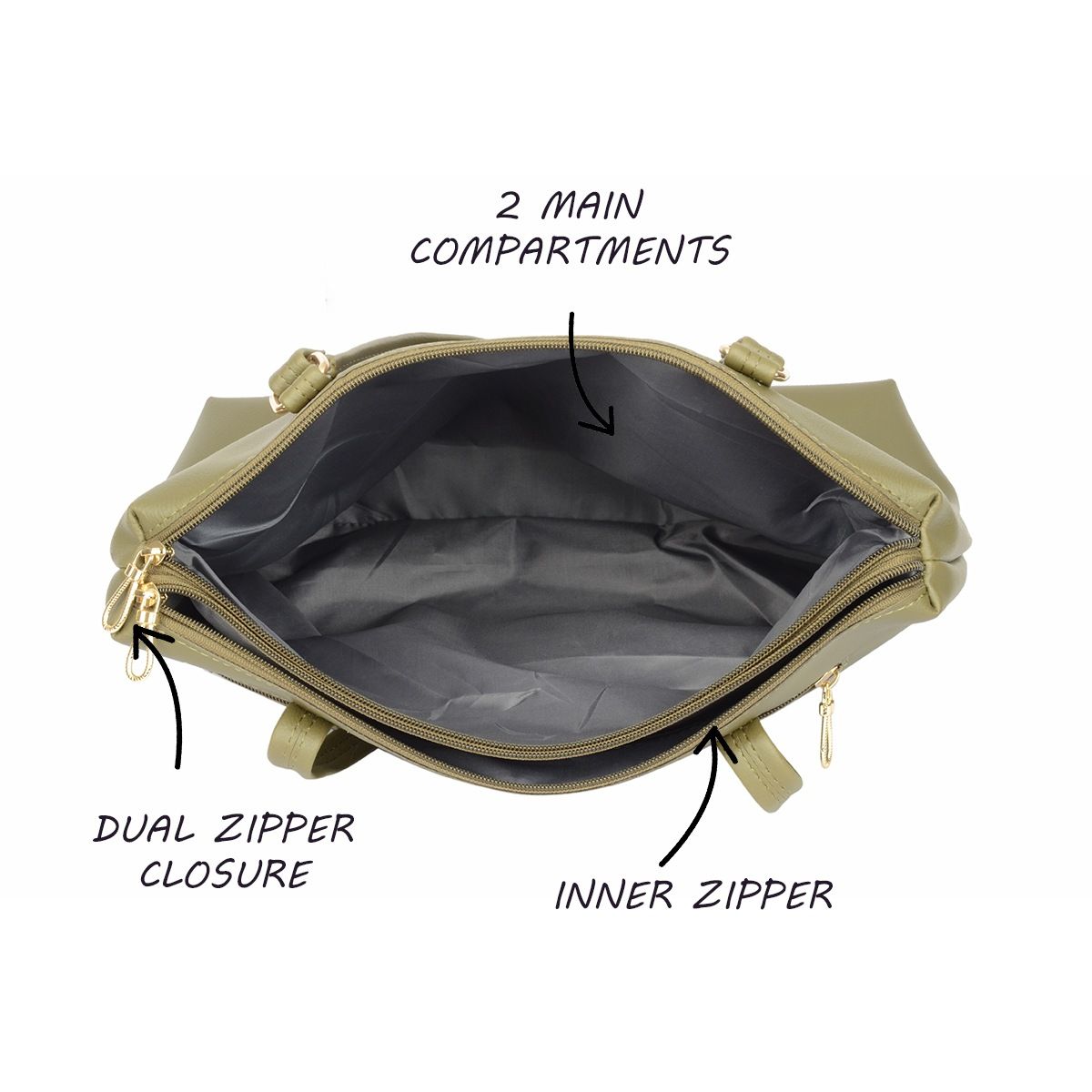 Enoki Women Tote Bag - Green: Buy Enoki Women Tote Bag - Green Online ...