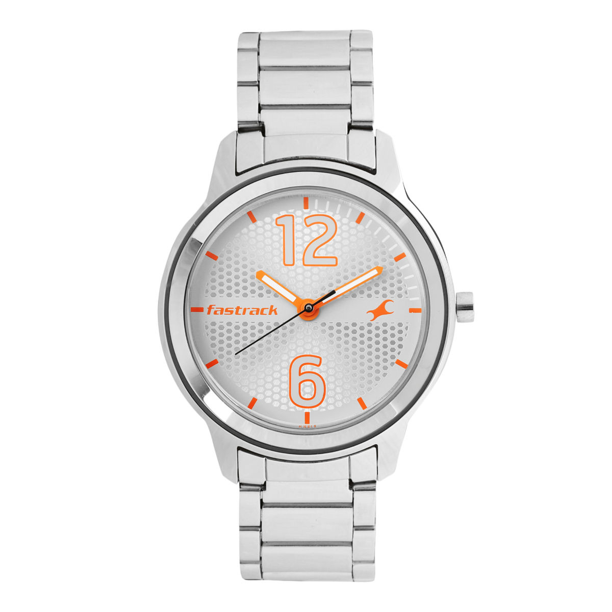 Fastrack Loopholes White Dial Stainless Steel Strap Watch: Buy Fastrack ...