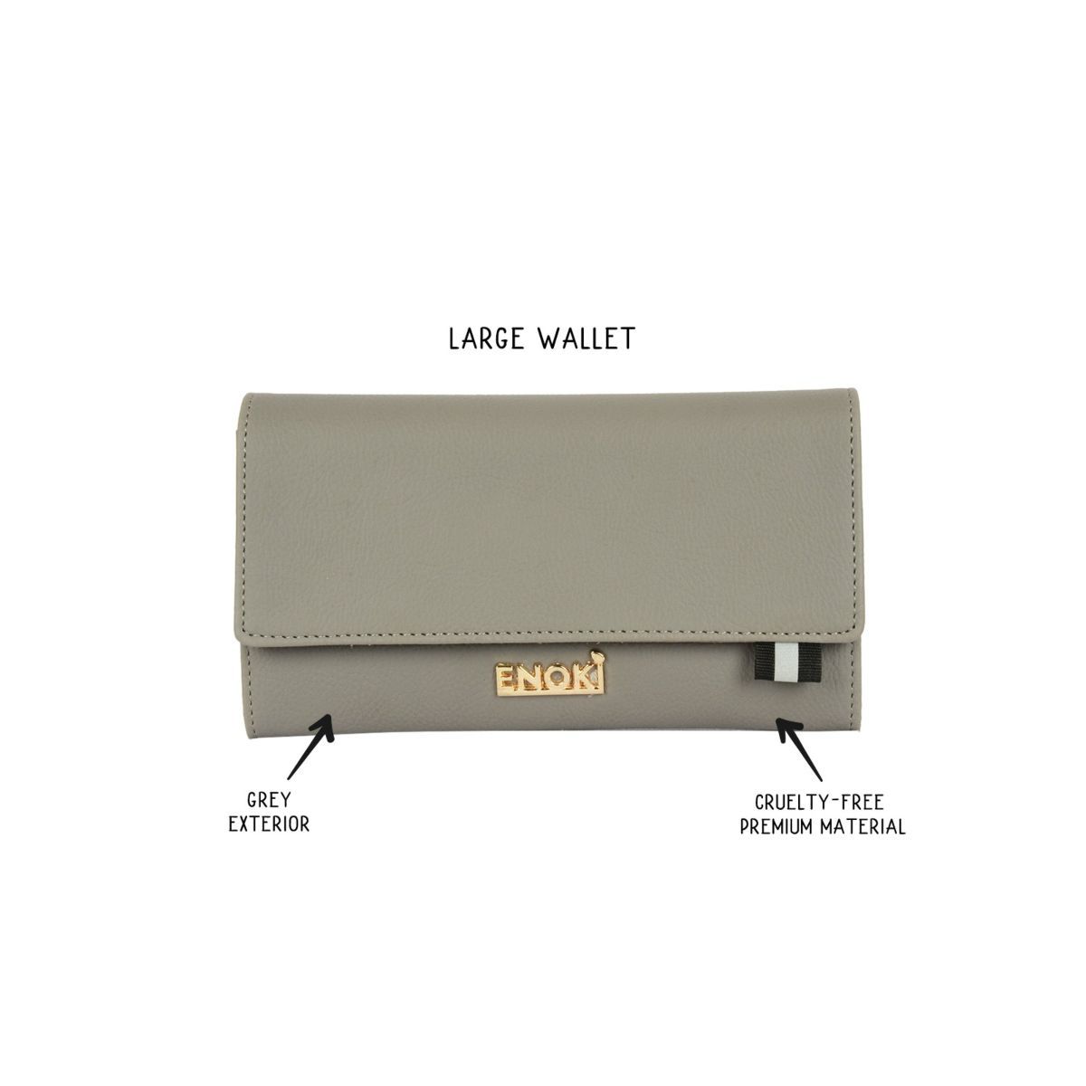 Buy Enoki Women Wallet Grey Online