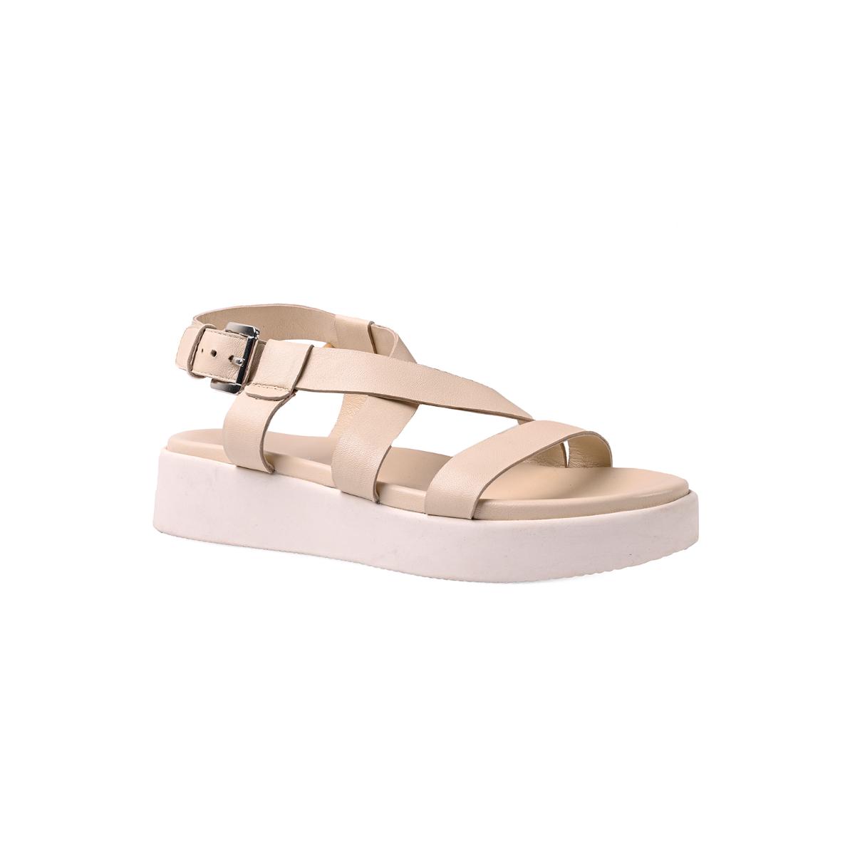 Buy Vanilla Moon Faro Buckle Sandals - Off White Online