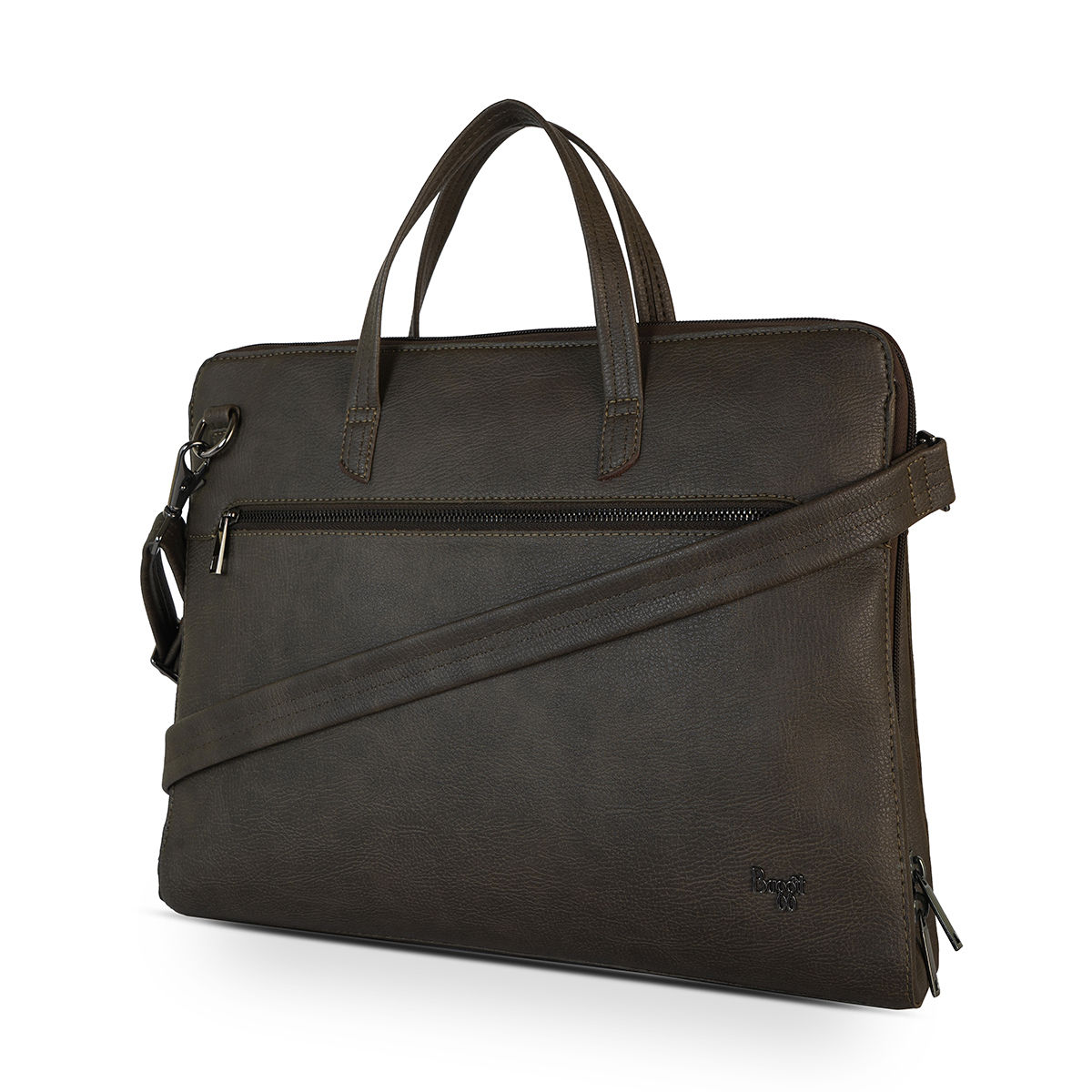 Buy Baggit G Media Men Laptop Bags And Sleeves, Brown Online