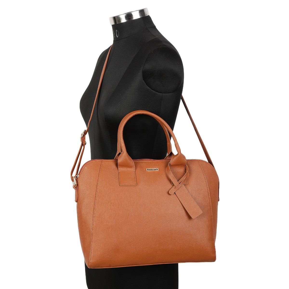 Buy Fastrack Tan Textured Tote Bag Online